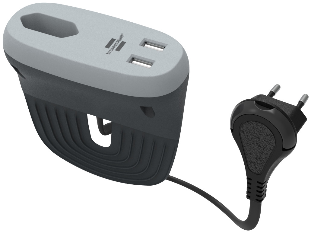 brennenstuhl®estilo Sofa-Steckdose mit Ladefunktion 1xEuro-Steckdose ...