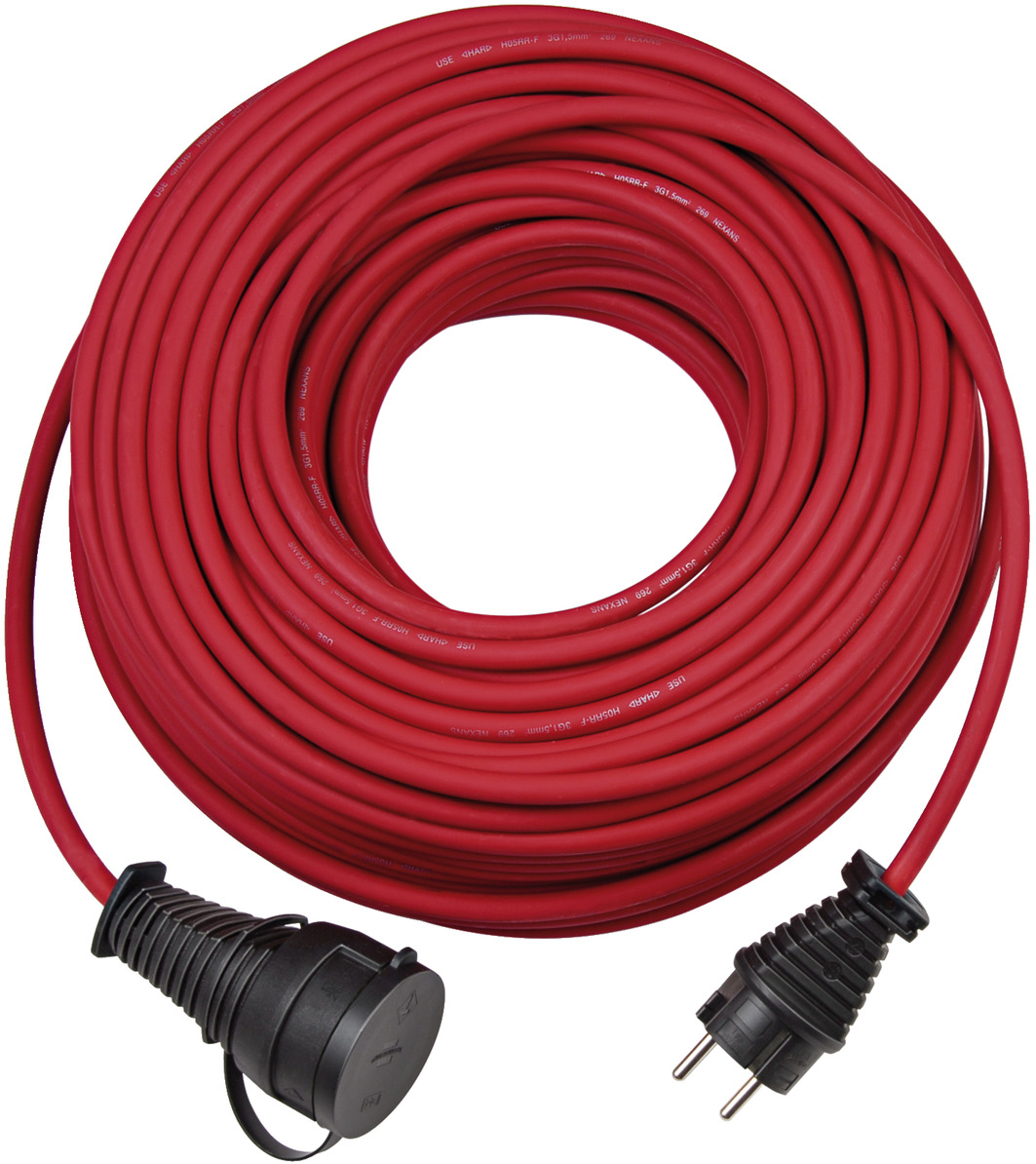 BREMAXX extension cable IP44 50m red H05RR-F 3G1,5 | brennenstuhl®